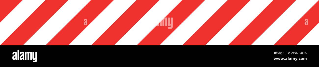 Barricade tape caution warning stripes - red and white diagonal striped ...