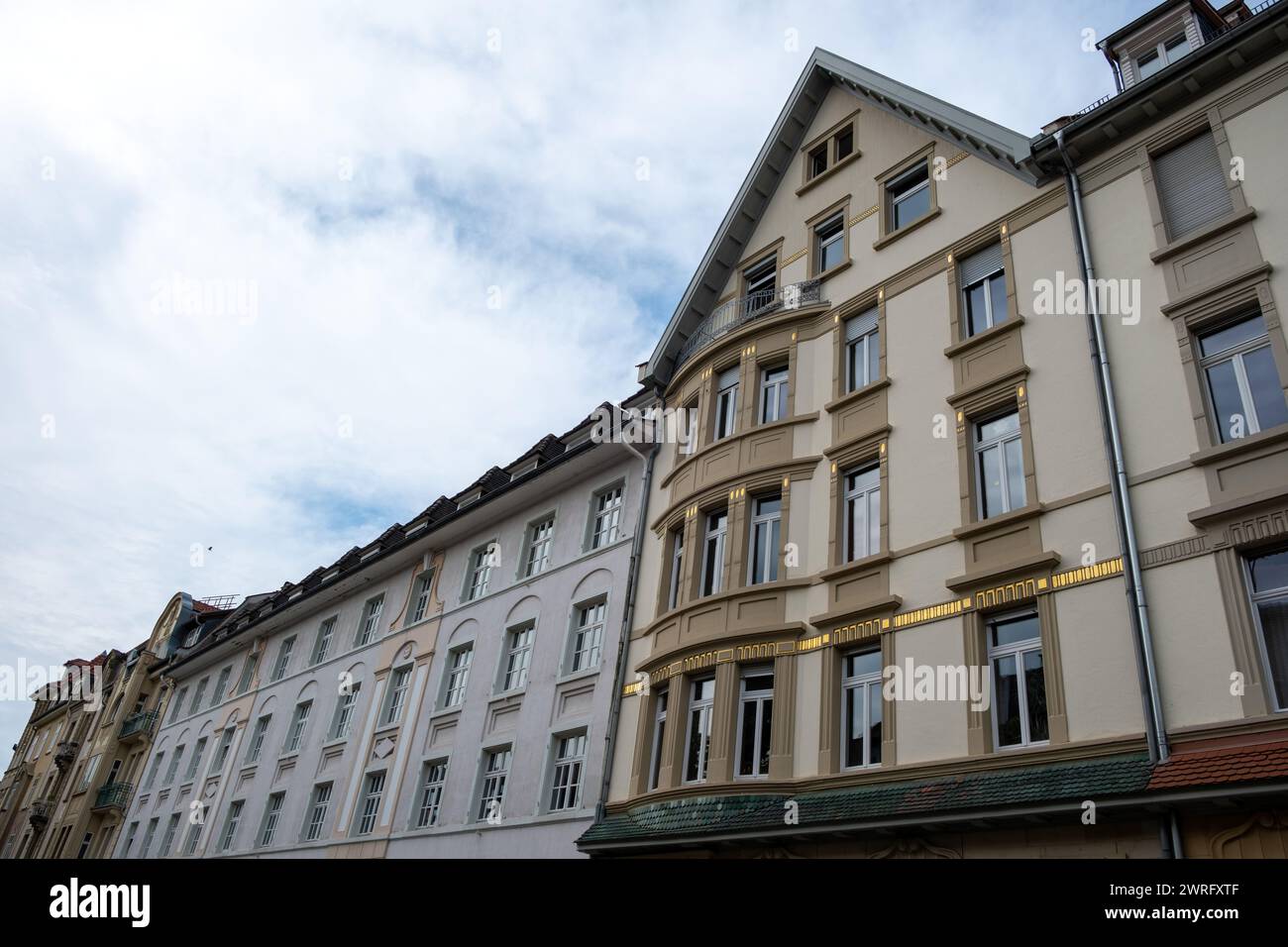 Germany destination Heidelberg old town. Exterior of traditional ...