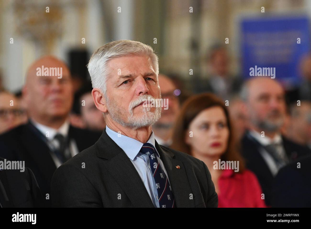 Prague, Czech Republic. 12th Mar, 2024. Czech president Petr Pavel is ...