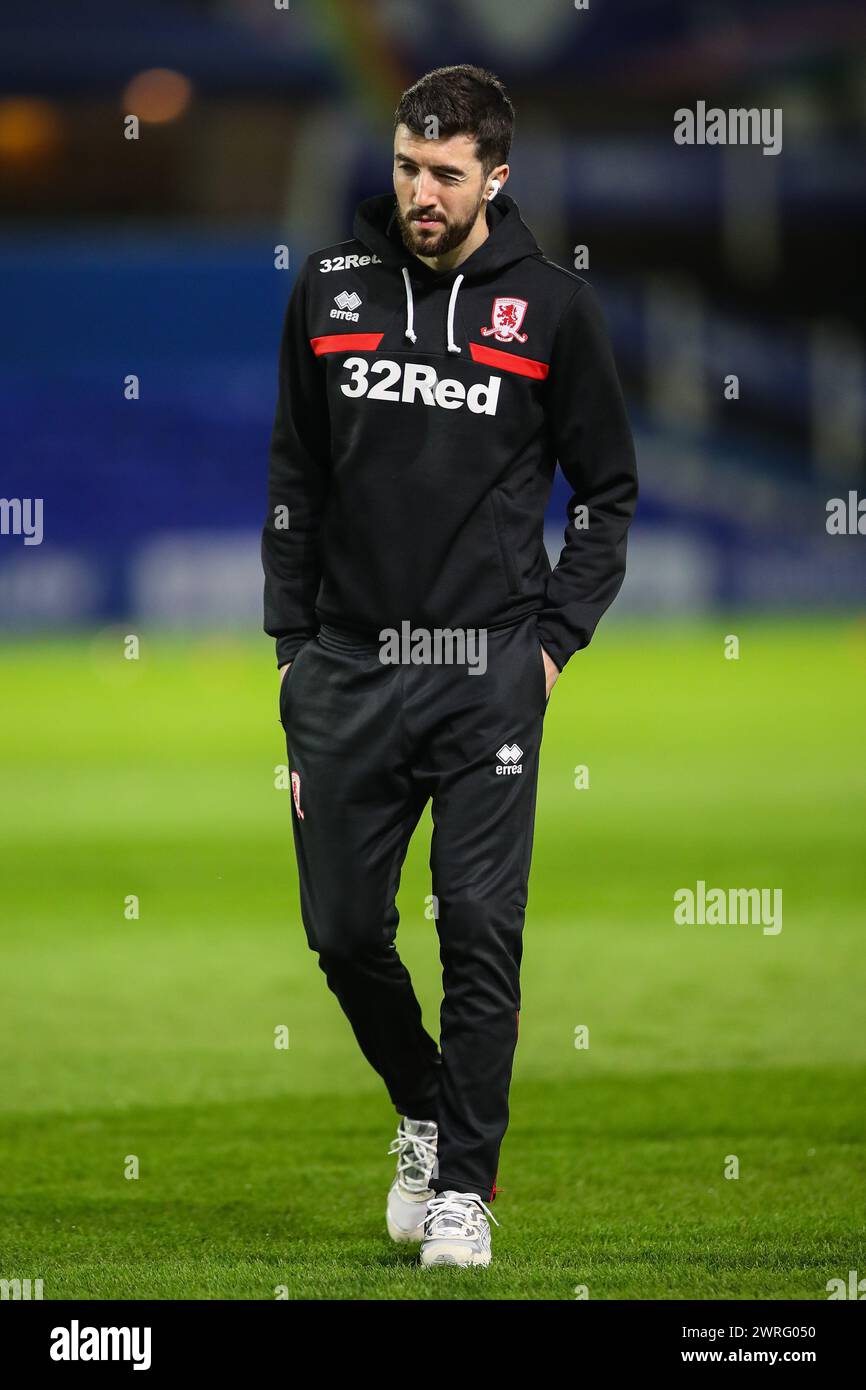 Finn Azaz of Middlesbrough arrives ahead of the Sky Bet Championship ...