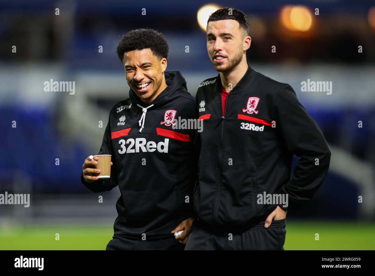 Samuel Silvera of Middlesbrough arrives ahead of the Sky Bet ...