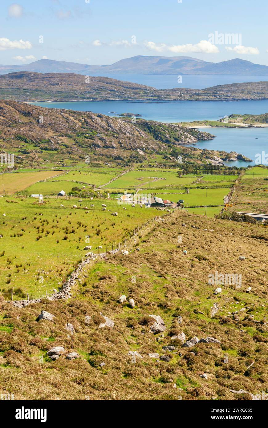 Ireland, County Kerry, Ring of Kerry, coastal view Stock Photo - Alamy
