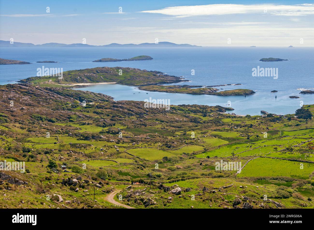 Ireland, County Kerry, Ring of Kerry, coastal view Stock Photo - Alamy