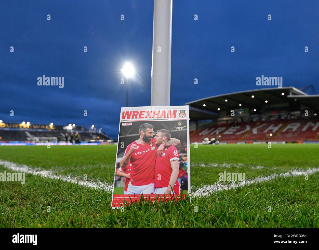Ollie Palmer of Wrexham and Paul Mullin of Wrexham on the cover of the ...