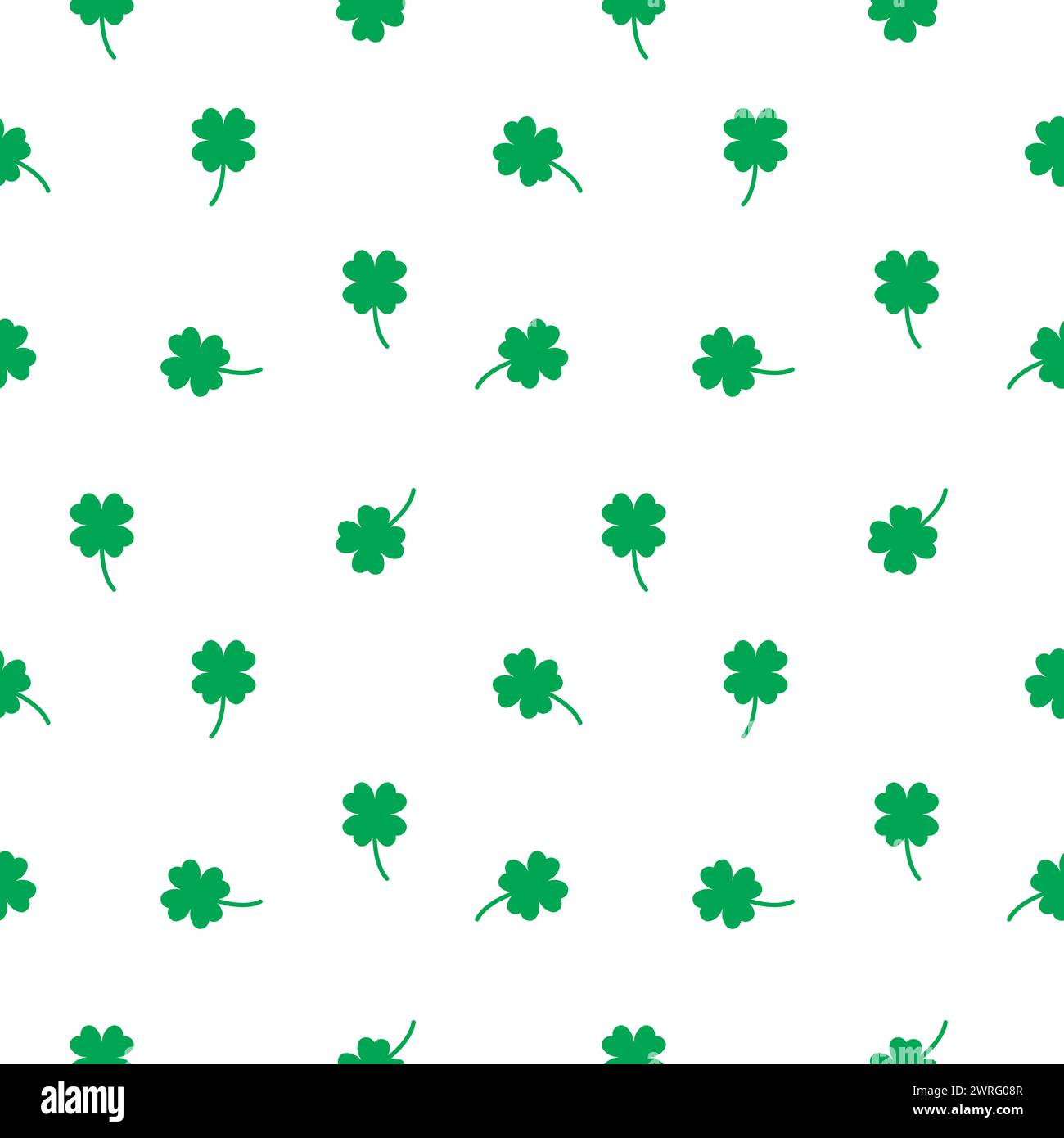 Good luck symbol, Four leaf green clover seamless pattern, background ... Good luck symbol, Four leaf green clover seamless pattern, background ...
