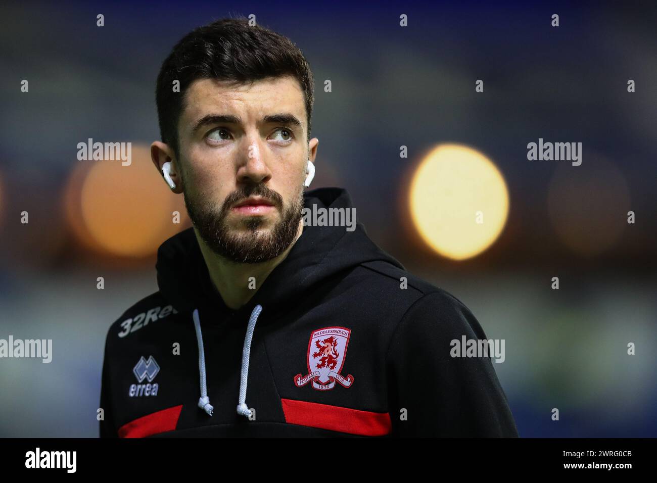 Finn Azaz of Middlesbrough arrives ahead of the Sky Bet Championship ...