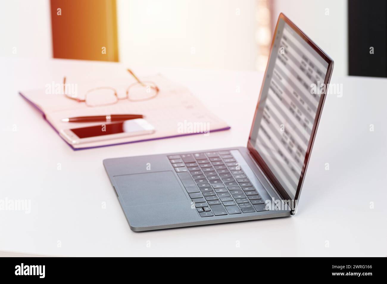 Shot of a creative workstation in a modern office Stock Photo - Alamy