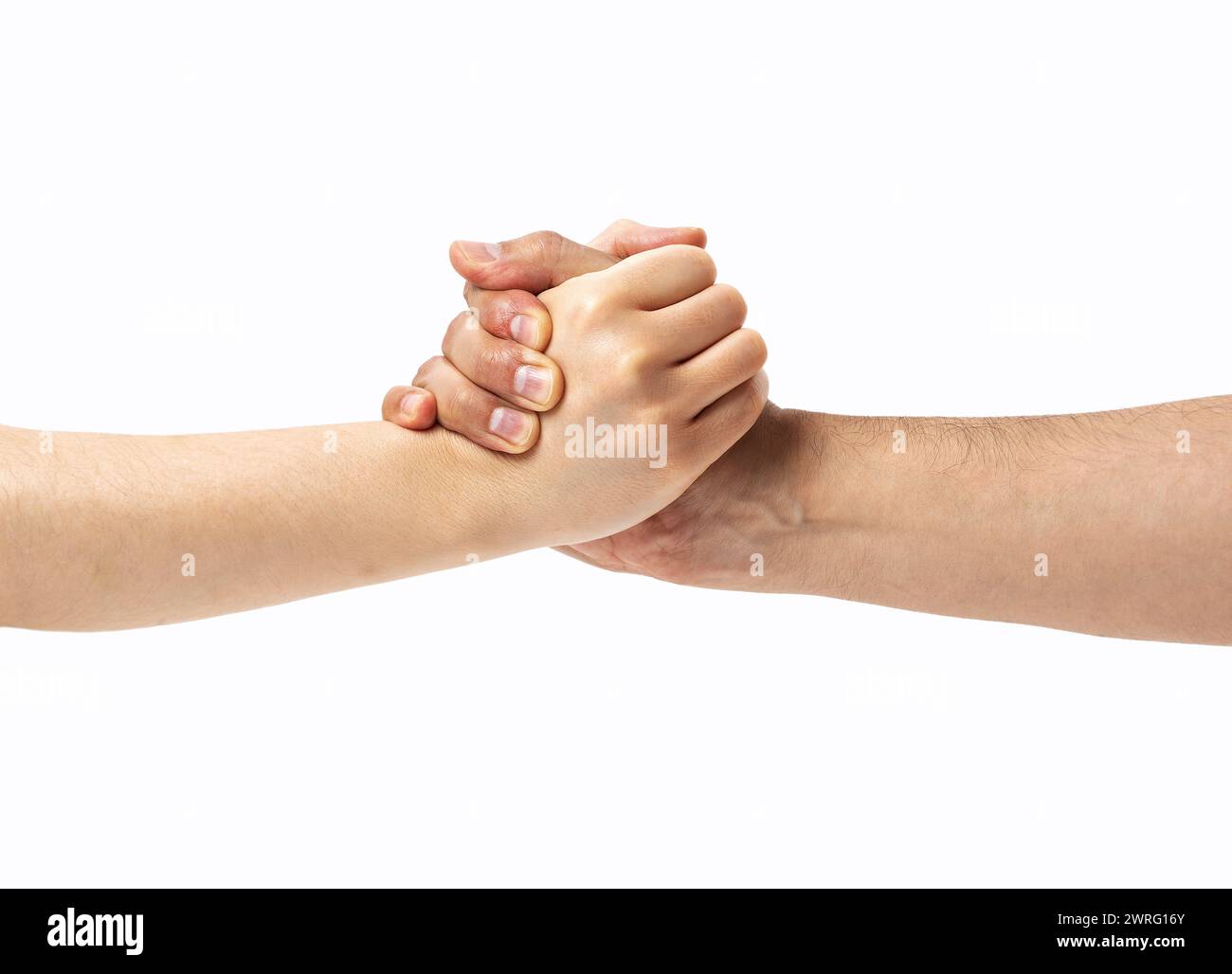 Two hands reaching toward each other. Helping concept Stock Photo - Alamy