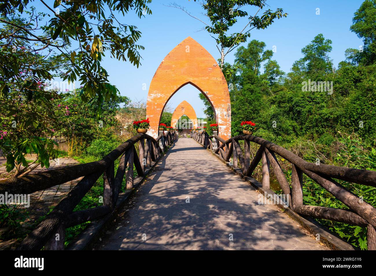 Bridge to My Son UNESCO World Heritage site near Hoi An in central ...