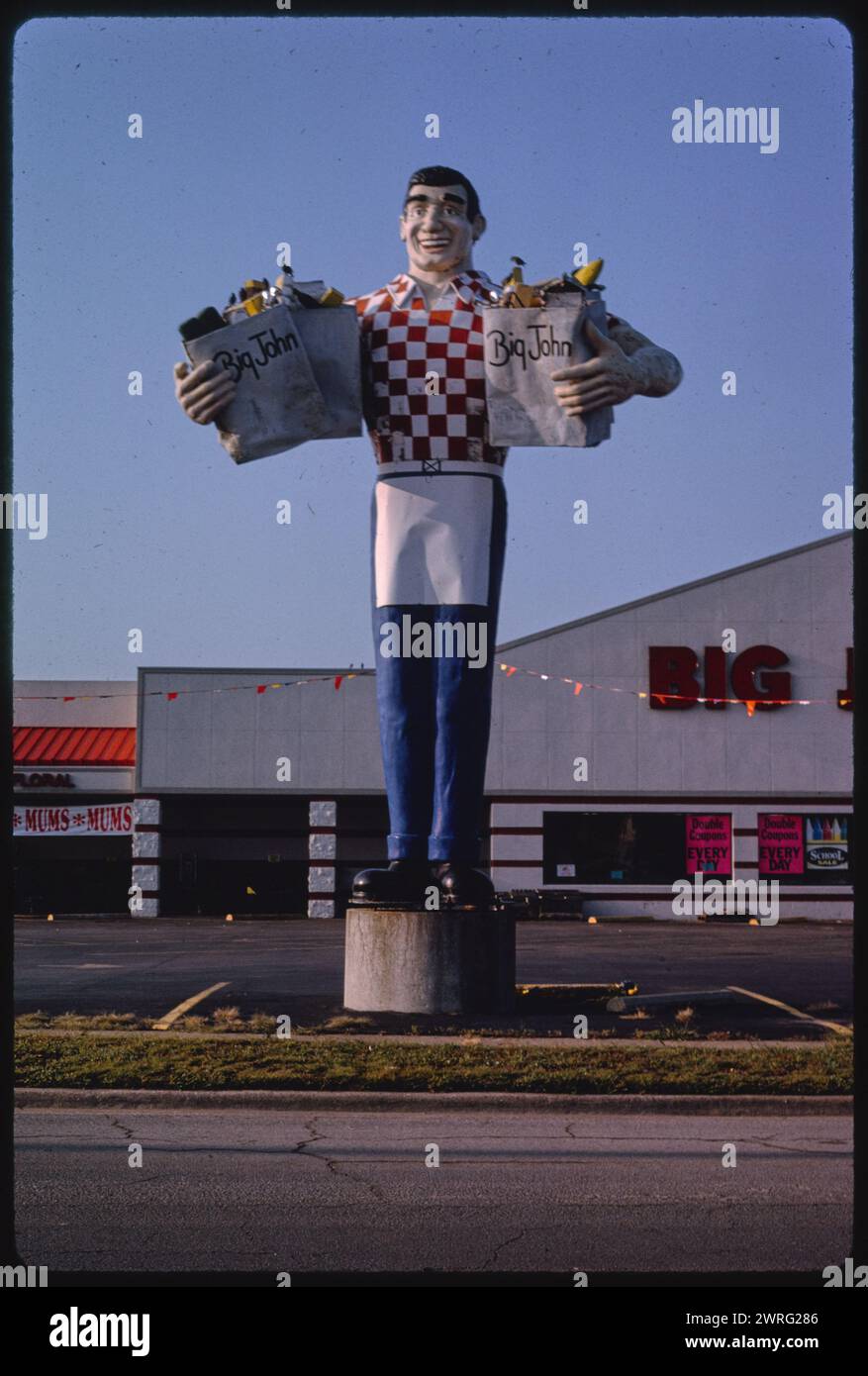 Giant Big John statue, East Fifth Street. Vintage Americana Photography ...