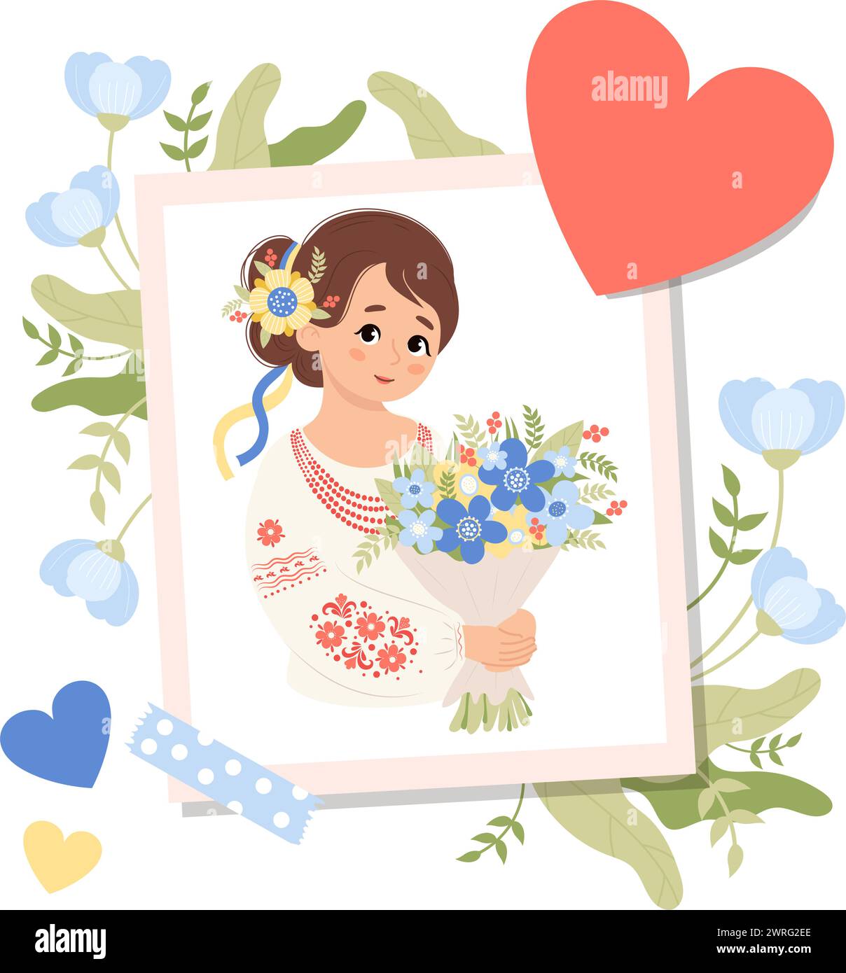 Shirt blue embroidery design Cut Out Stock Images & Pictures - Alamy