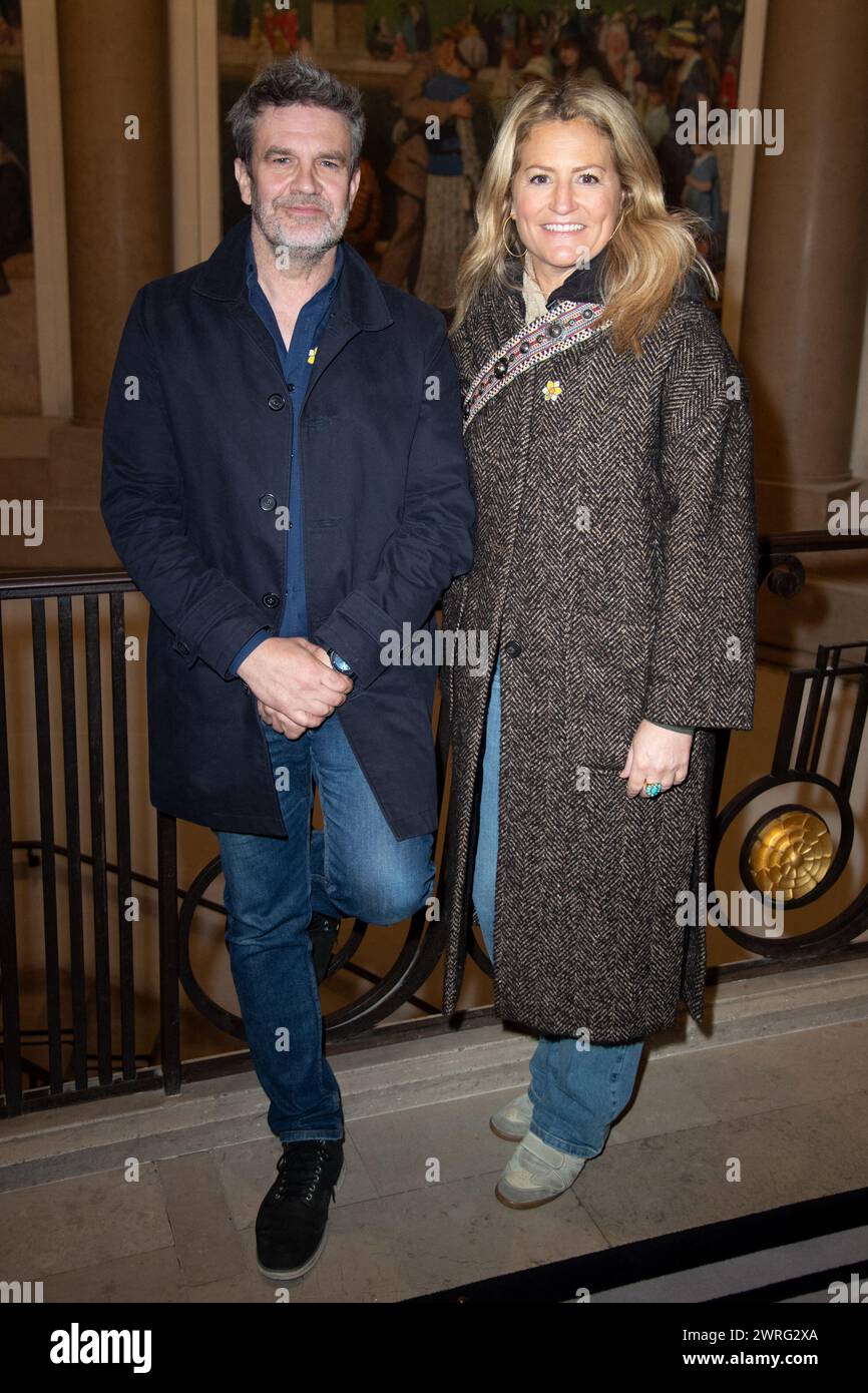 Paris, France. 12th Mar, 2024. Herve Mathoux and Astrid Bard attending ...