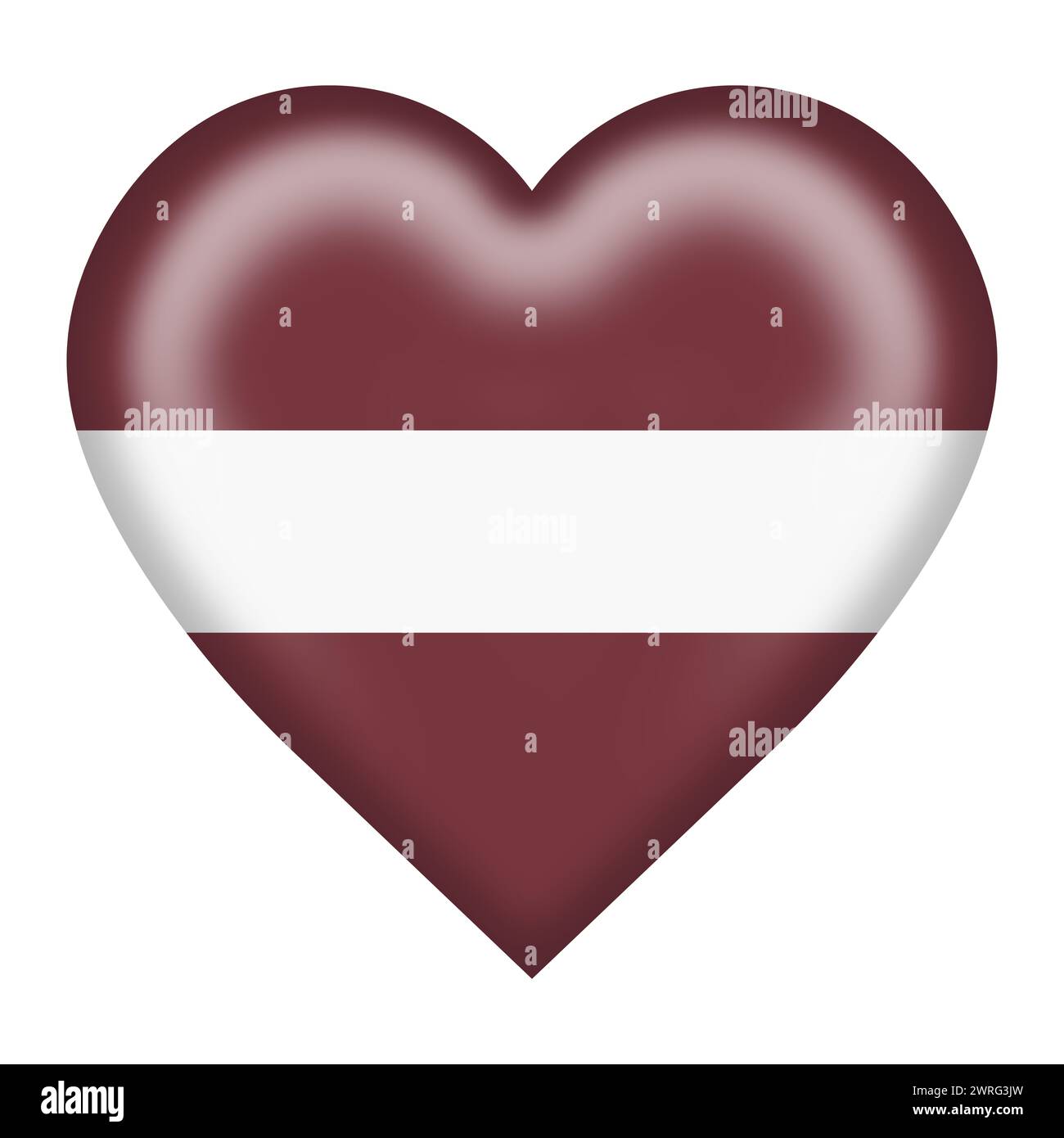Latvia flag heart icon hi-res stock photography and images - Alamy