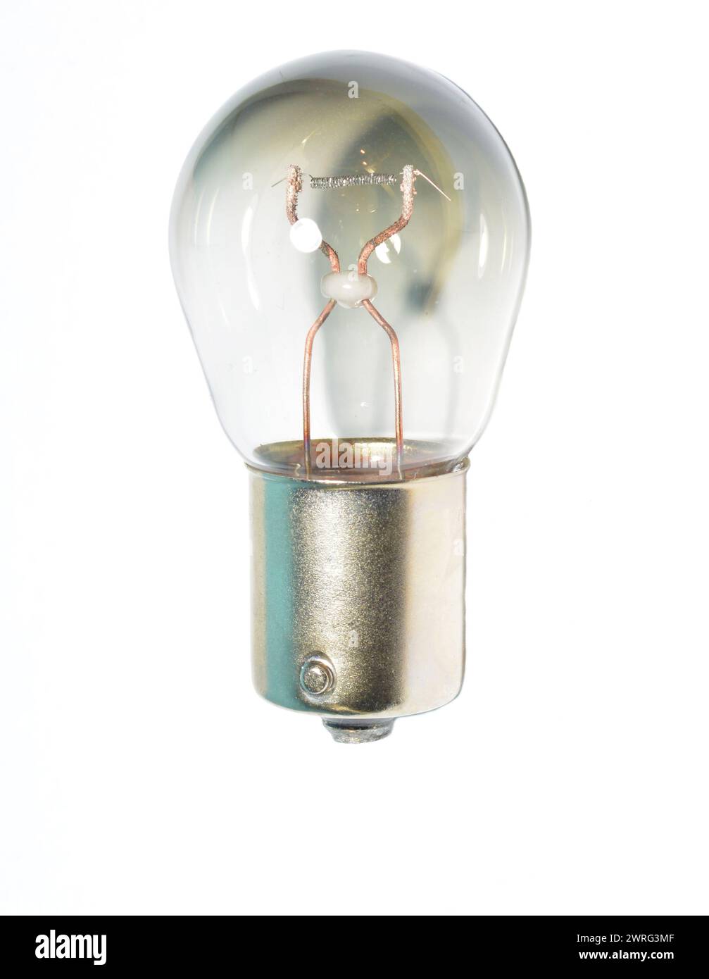 Broken Turn Signal Light Bulb on white background Stock Photo - Alamy