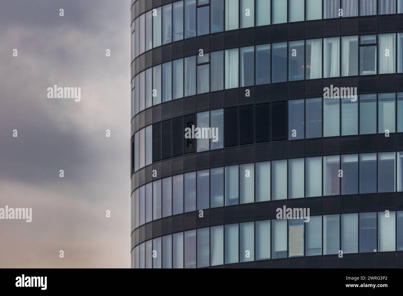 Wroclaw, Poland- November 12 2023: Beautiful high skyscraper in ...