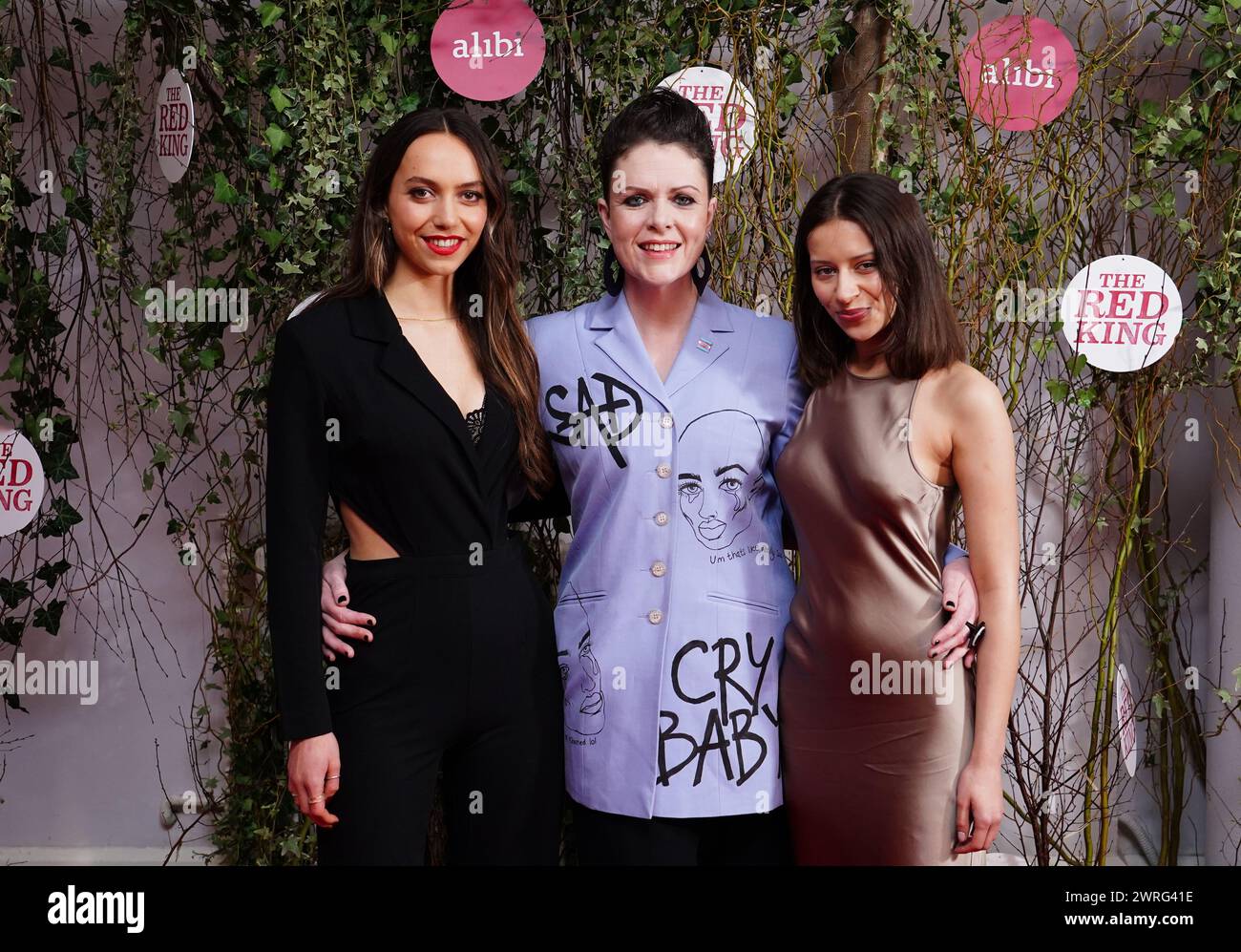 Left To Right Maeve Courtier Lilley Lu Corfield And Lauren Morais Arrive For The Screening