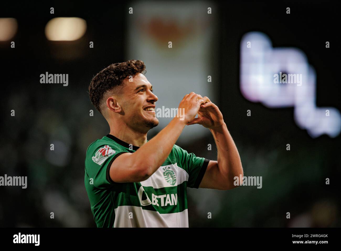 Pedro Goncalves celebrates after scoring goal during Taca de Portugal ...