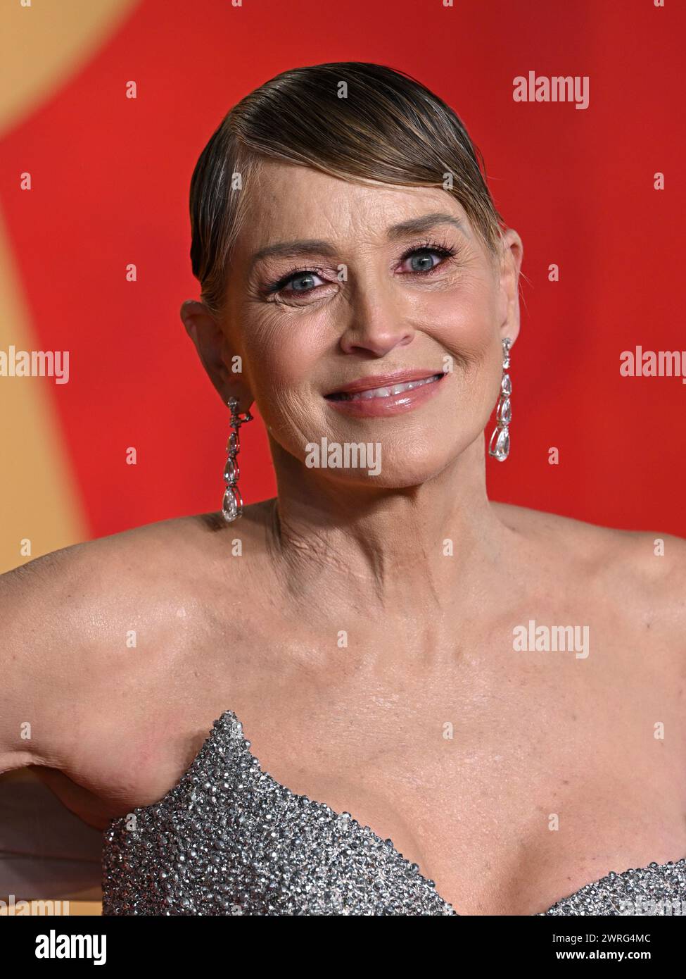 Los Angeles, USA. March 10th, 2024. Sharon Stone arriving at the Vanity ...