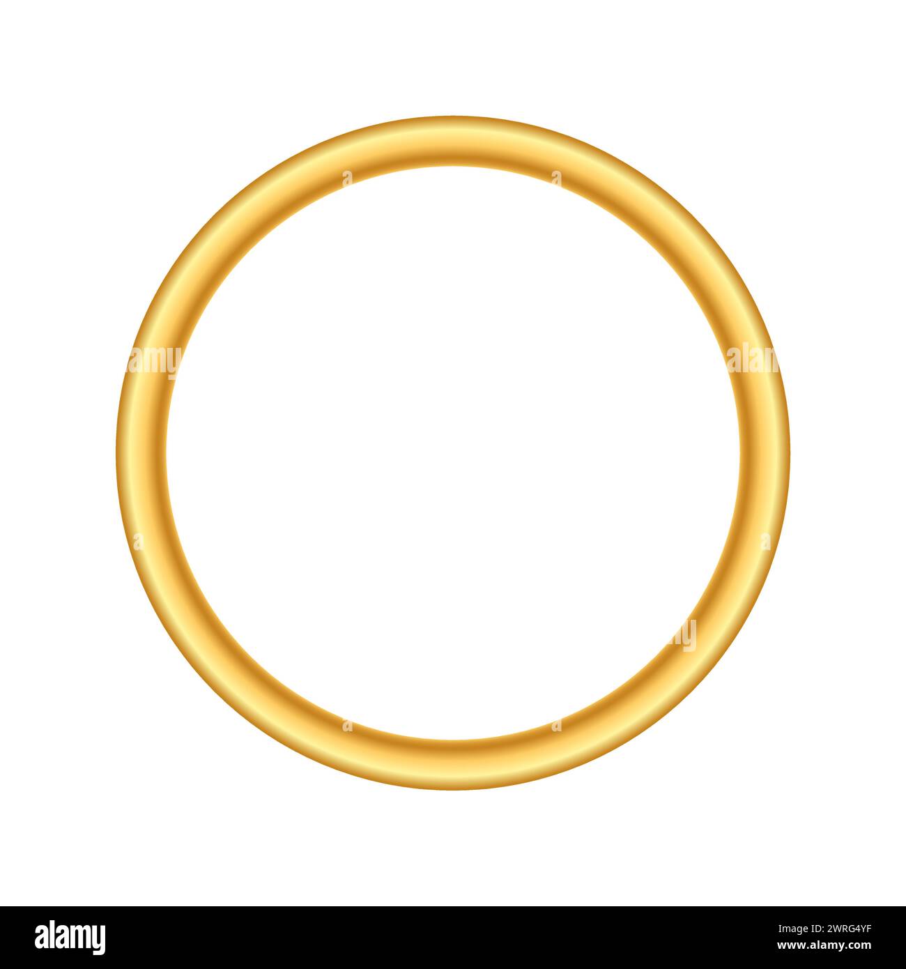 Gold thin round frame. Golden luxury circle logo Stock Vector Image ...
