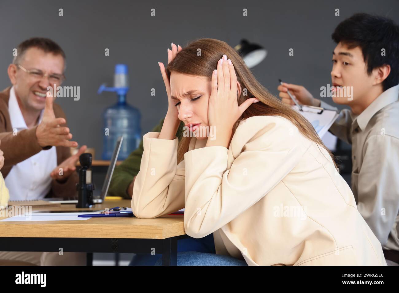 Loud coworker noise office hi-res stock photography and images - Alamy