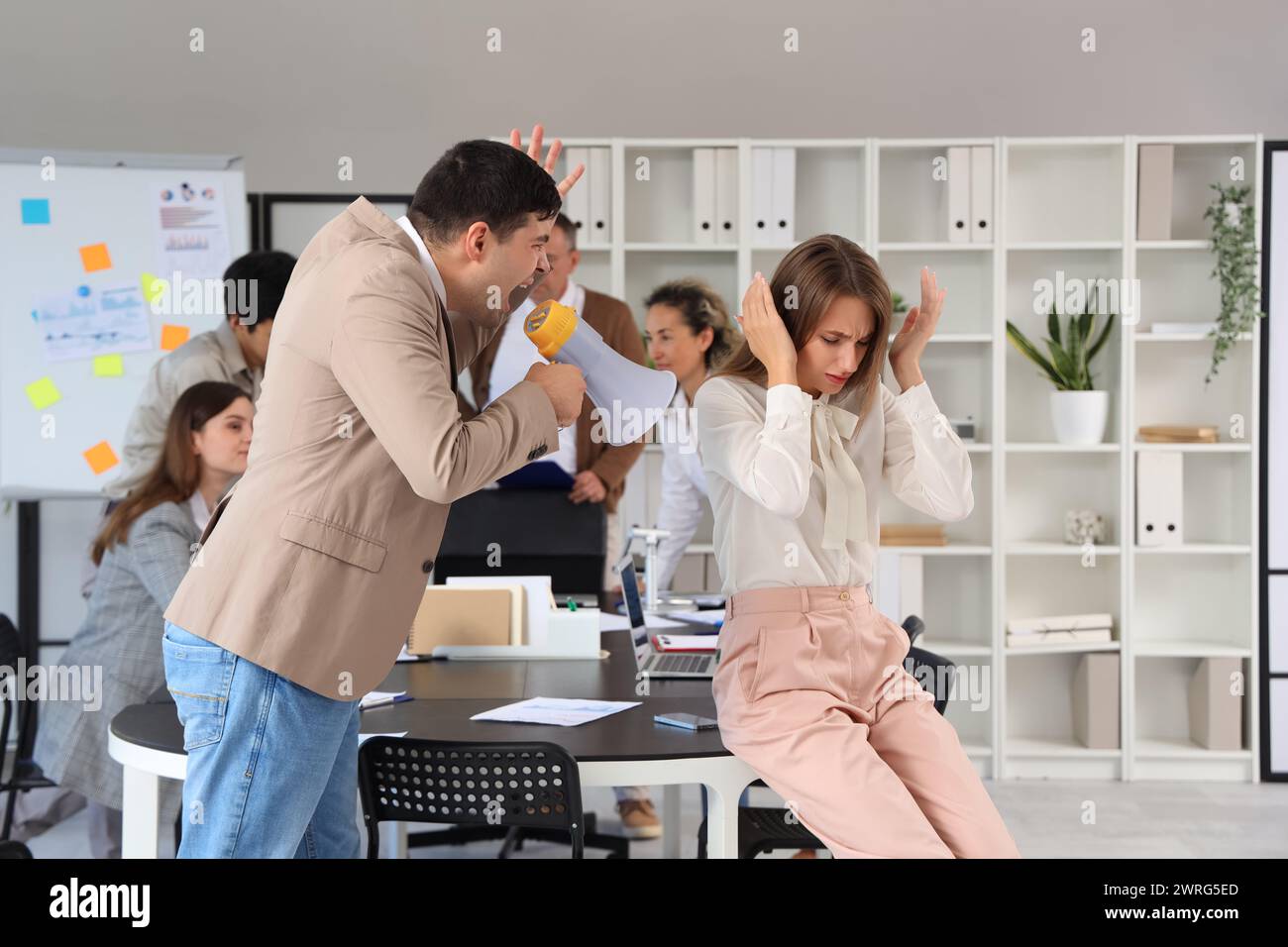 Loud coworker noise office hi-res stock photography and images - Alamy