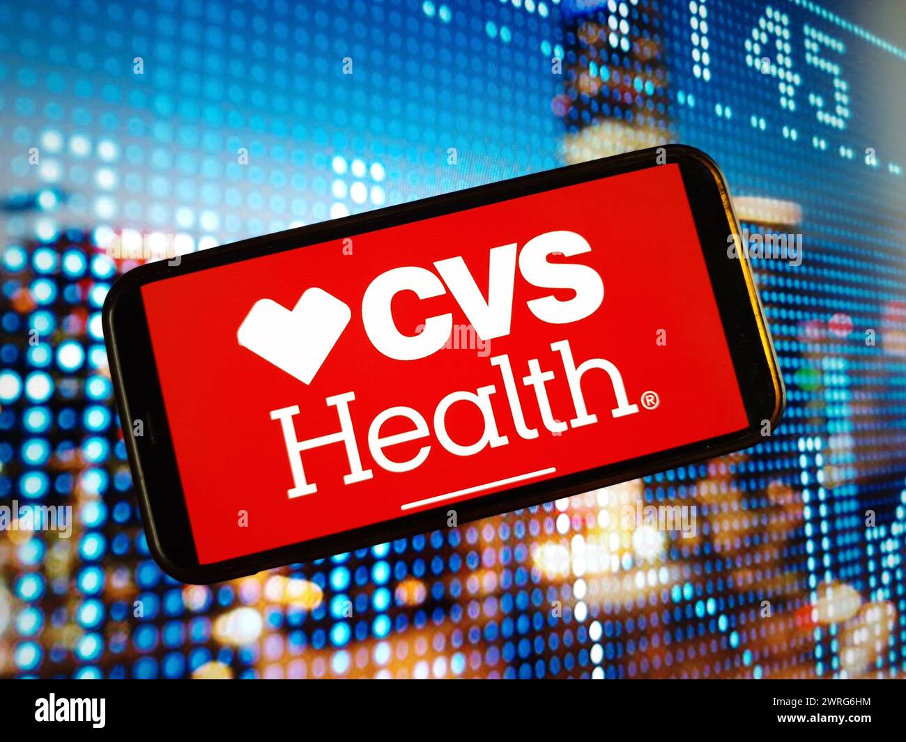 In this photo illustration, the CVS Health company logo is seen ...