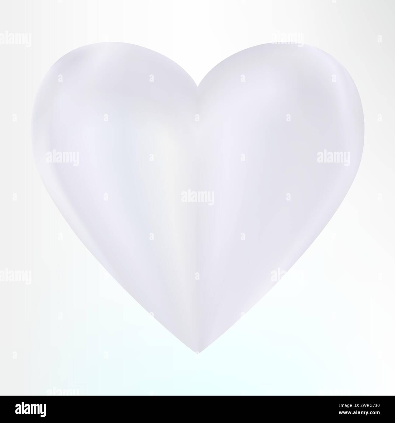 Holographic mother-of-pearl heart. Opal heart shape. Magic love ...