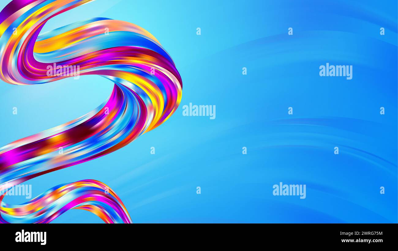 Twisted liquid gradient background neon Stock Vector Images - Alamy