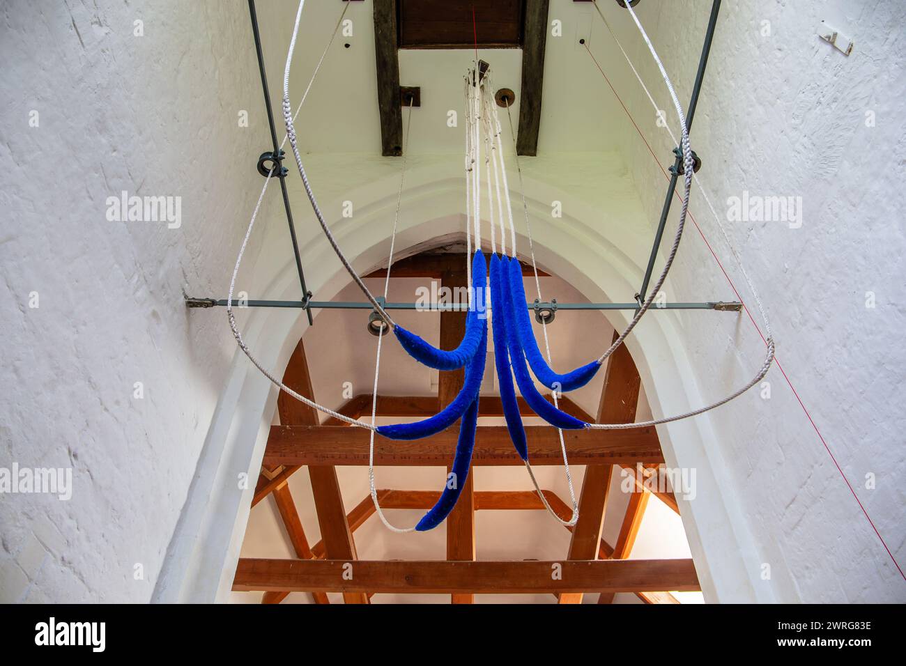 Interior of Saint Andrews church Heddington near Calne Wiltshire ...