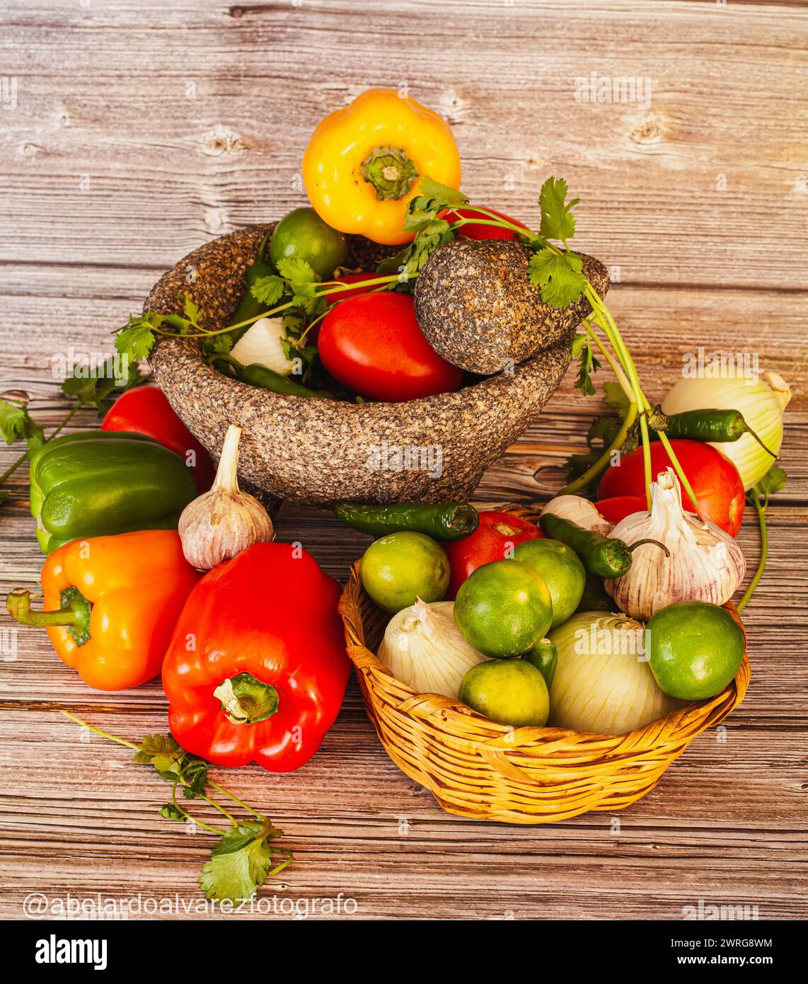 Special ingredients for a good Mexican sauce Stock Photo - Alamy