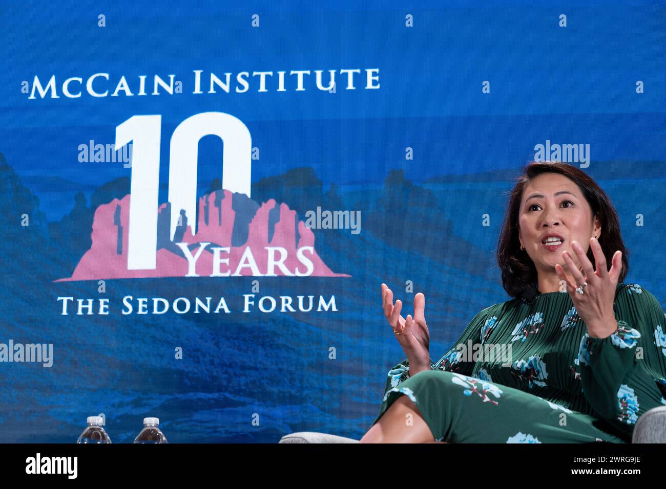Congresswoman Stephanie Murphy speaks at the annual McCain Institute ...