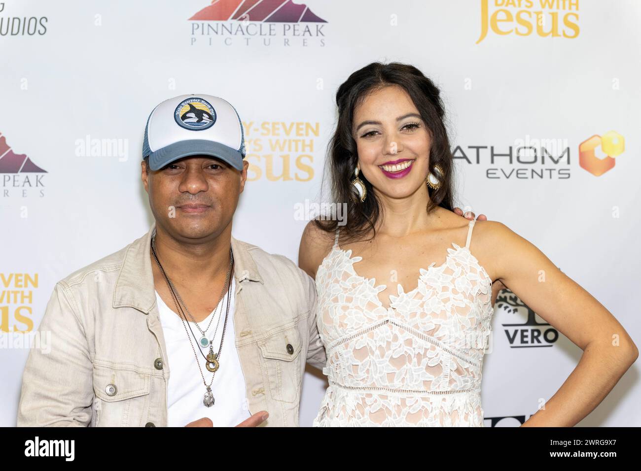 Burbank, USA. 11th Mar, 2024. CEO at Stauros Entertainment Tyrone Tann, Actress Catherine ...