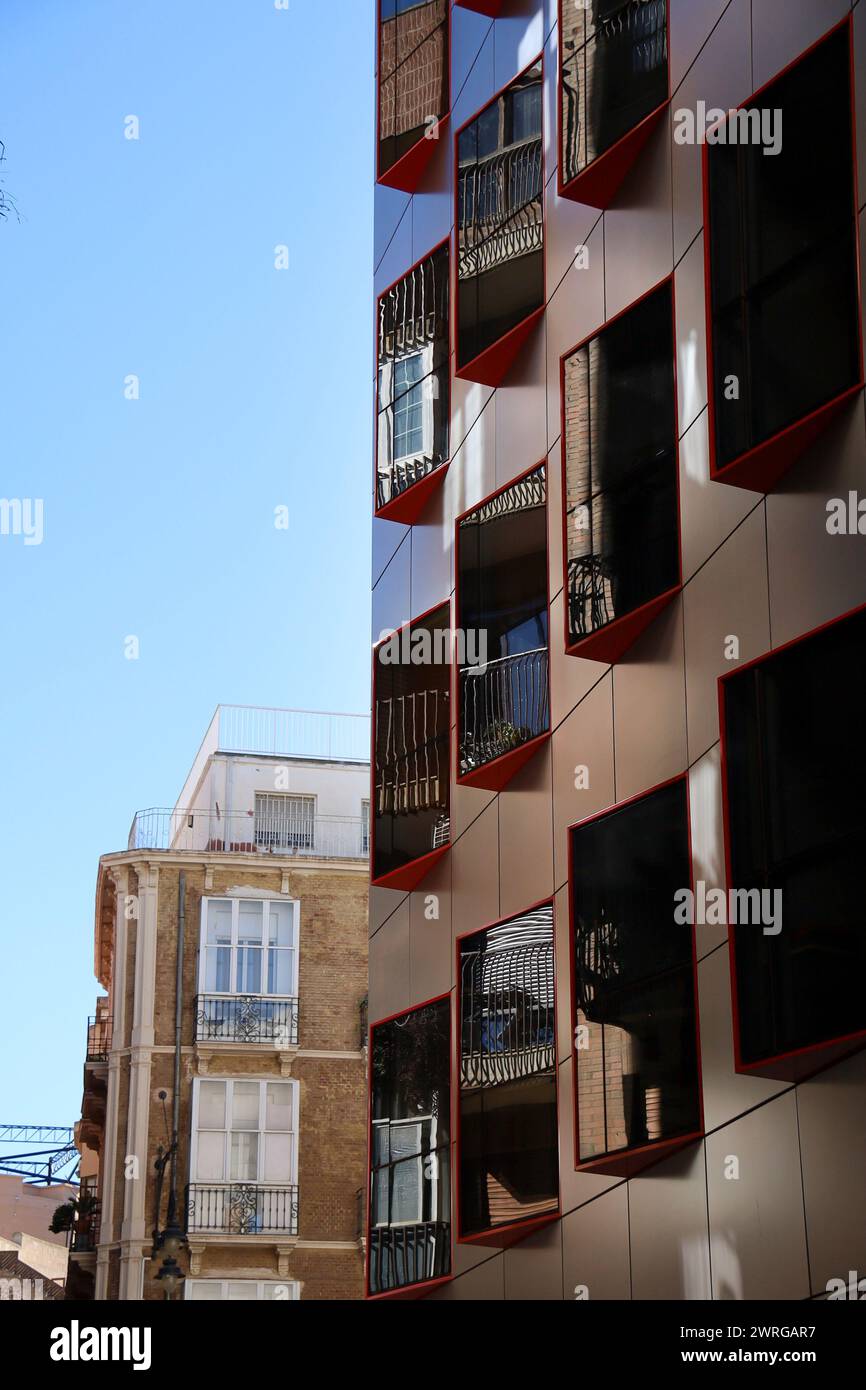 Cartagena, Murcia, Spain- January 6, 2024: Rectilinear and geometric ...