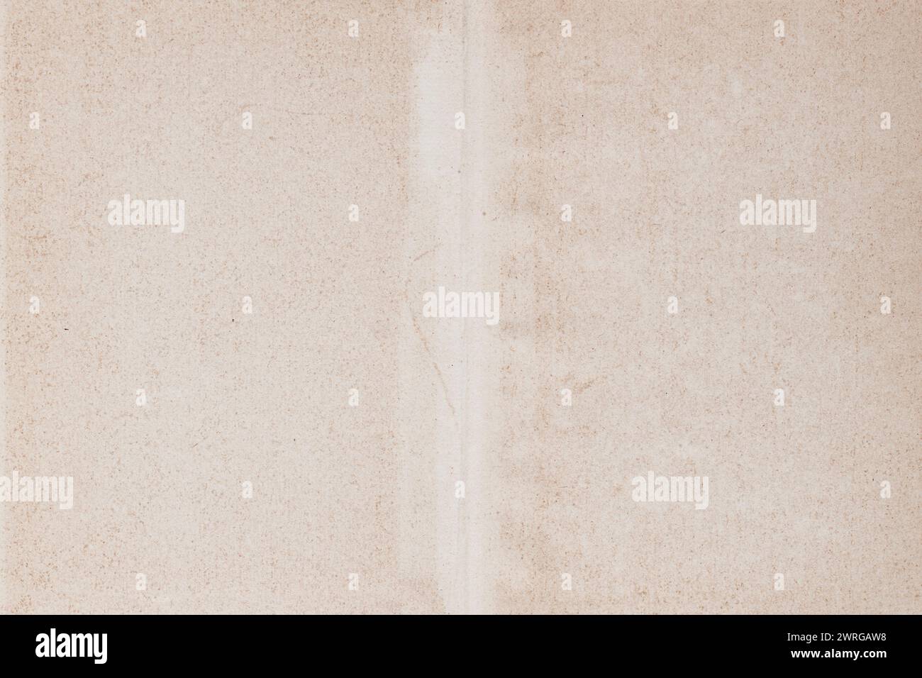 Two light open old paper blank pages with spots spots, vintage ...