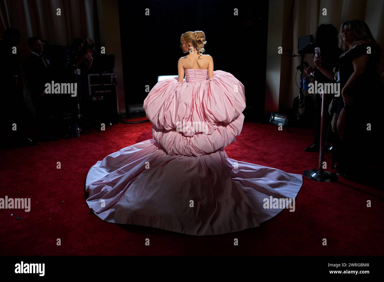 Ariana Grande arrives at the Oscars, Sunday, March 10, 2024, in Los ...