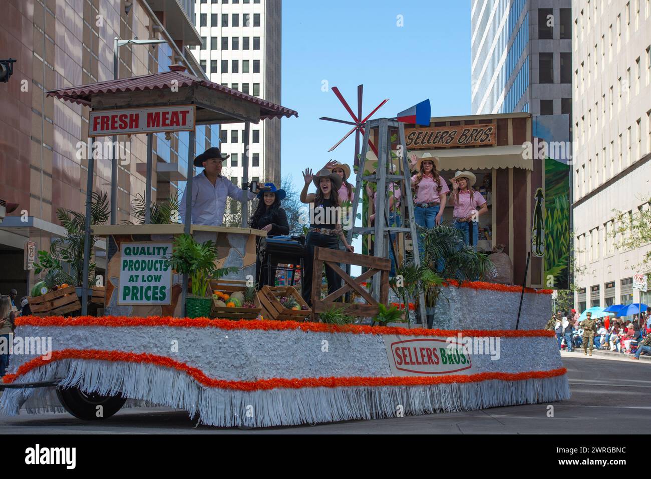 Houston Feb 24 2024 Rodeo Parade in Houston Texas USA Stock Photo - Alamy