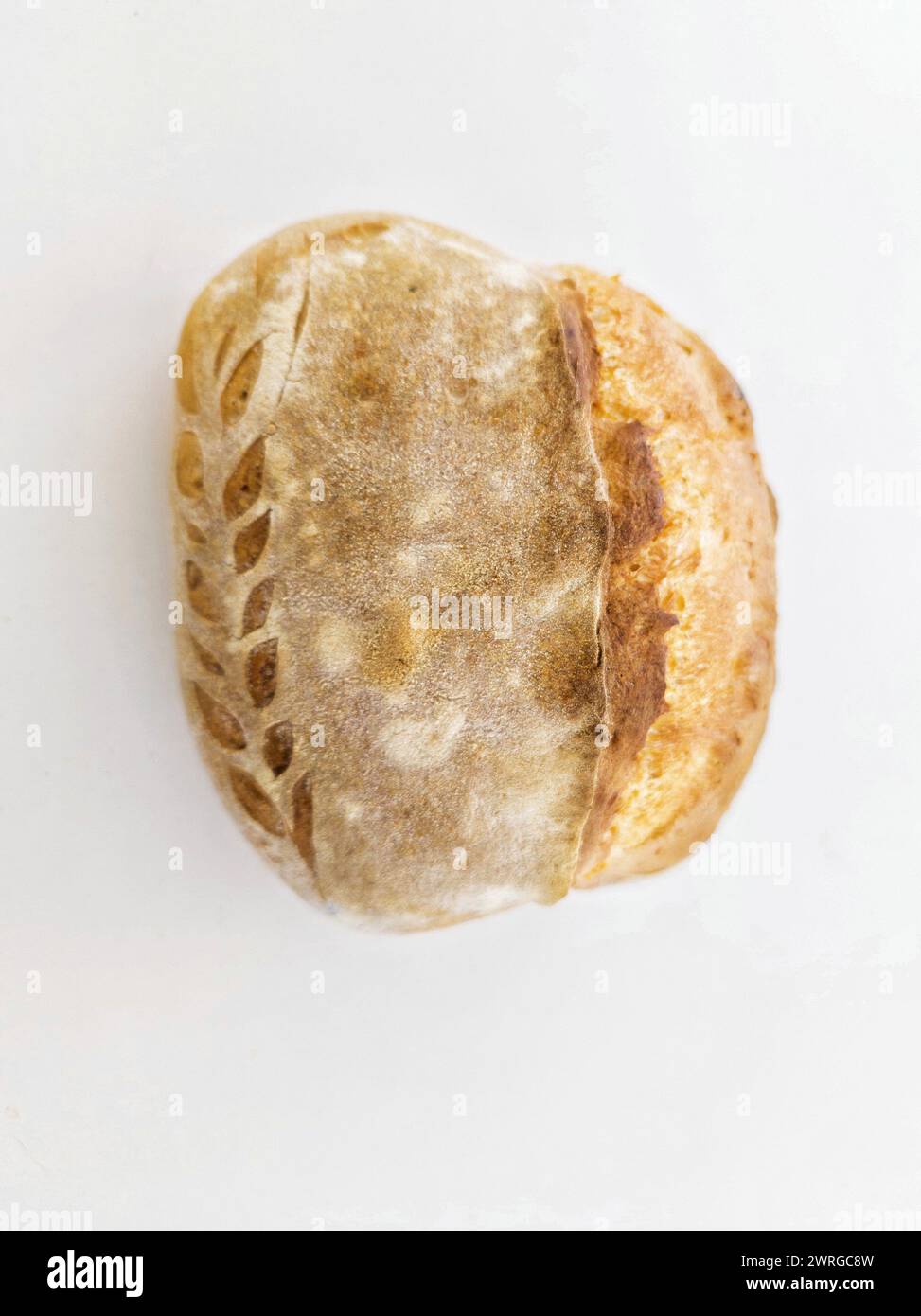 Artisan bread with homemade sourdough. Horizontal shot with natural ...