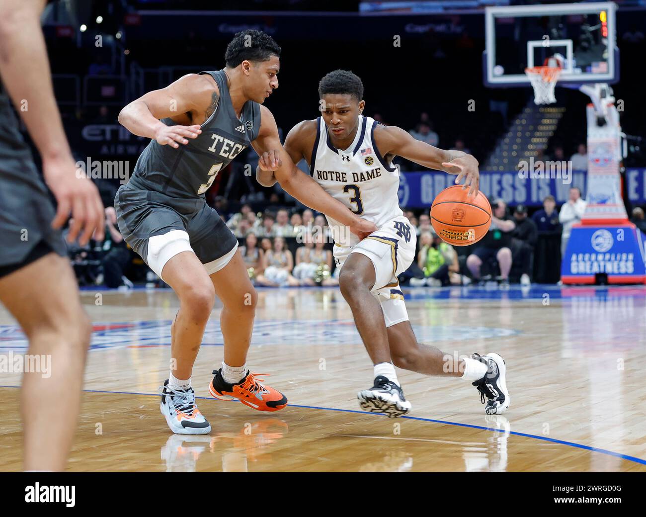 March 12, 2024: Notre Dame Fighting Irish Guard (3) Markus Burton ...