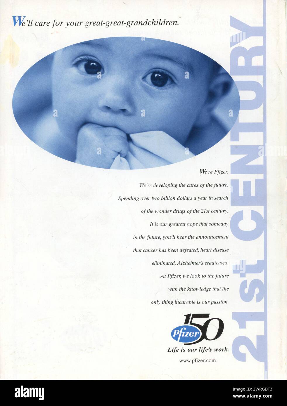 Vintage "Time" magazine 11 January 1999 issue advert, USA Stock Photo ...