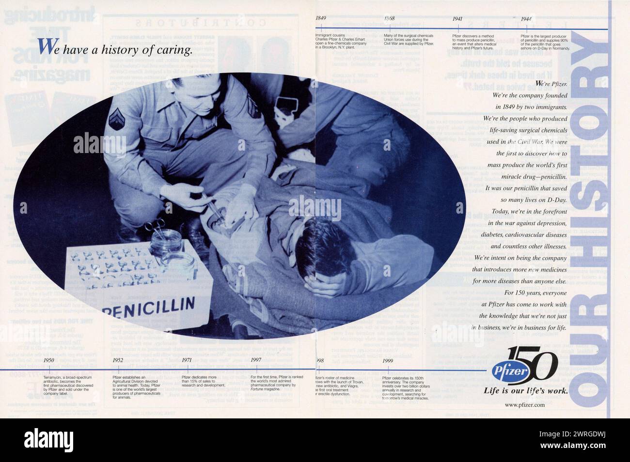 Vintage "Time" magazine 11 January 1999 issue advert, USA Stock Photo ...