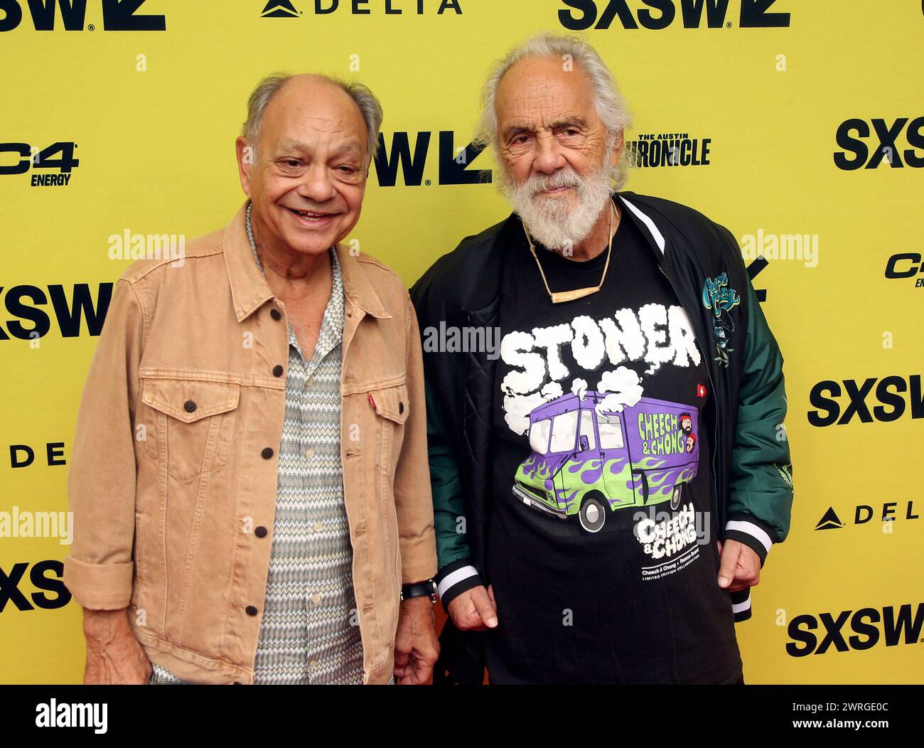 Cheech Marin, left, and Tommy Chong arrive for the world premiere of ...