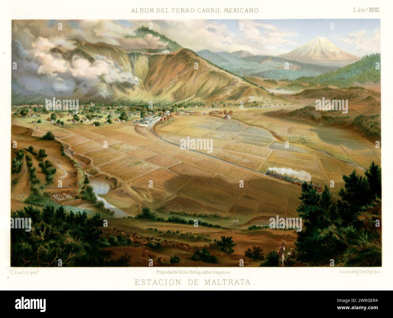 Maltrata train station (taken from Fort Guadalupe)Vintage historical ...