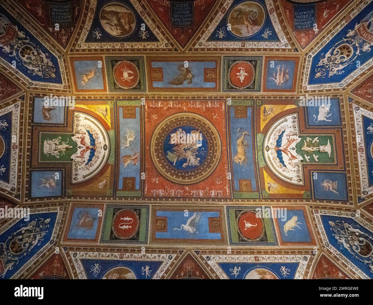 Ceilings of the Vatican museums, Vatican Stock Photo - Alamy