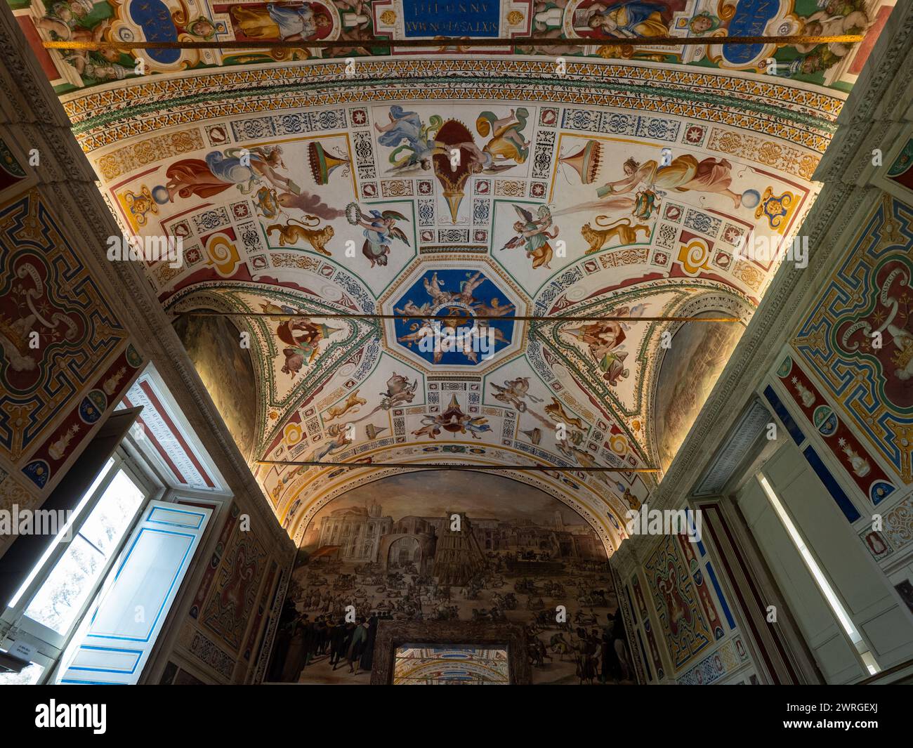 Ceilings of the Vatican museums, Vatican Stock Photo - Alamy