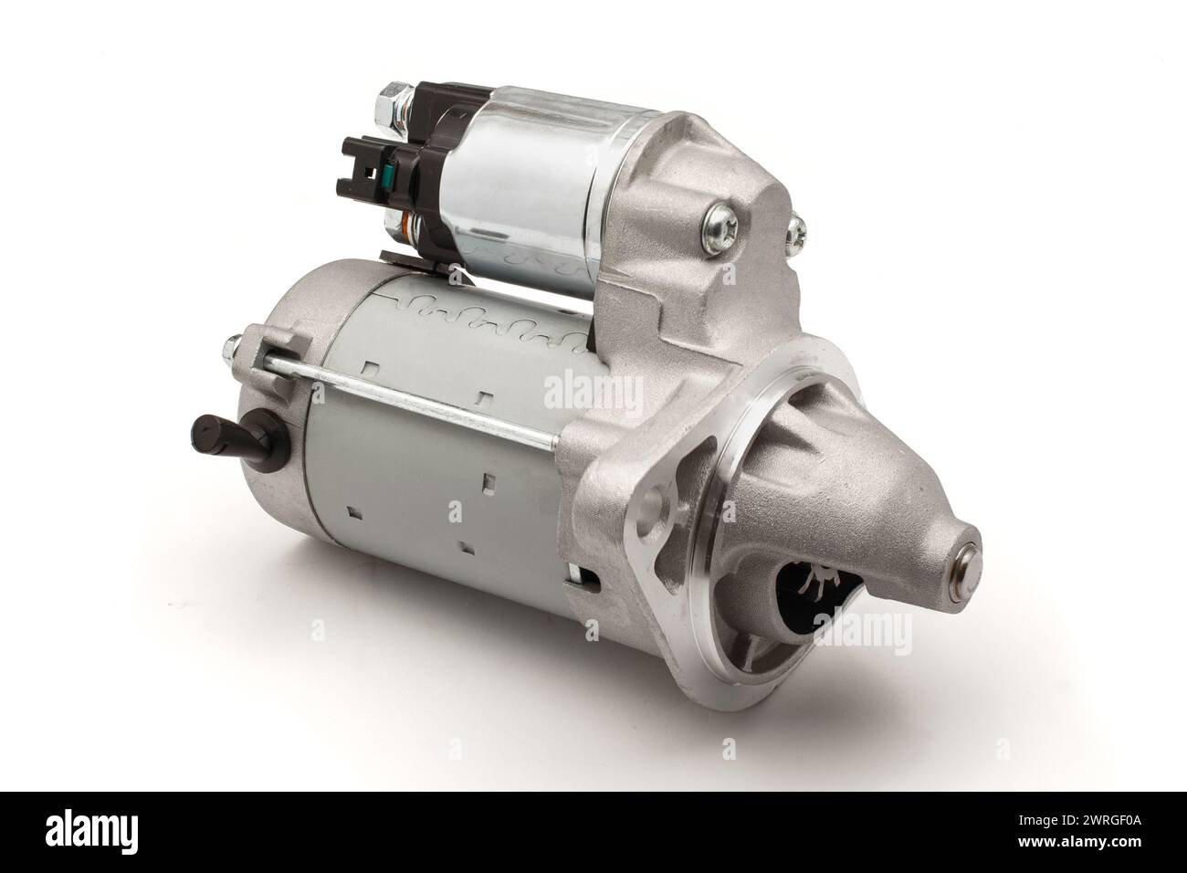 Vehicle starter and solenoid on white Stock Photo - Alamy