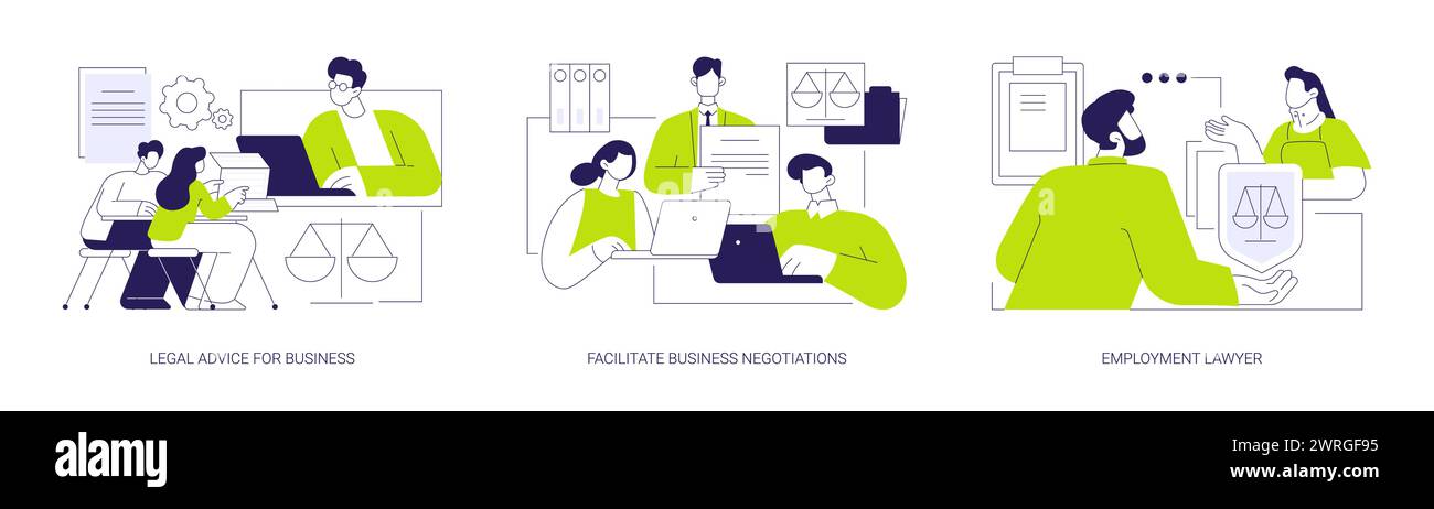 Commercial law abstract concept vector illustrations Stock Vector Image ...