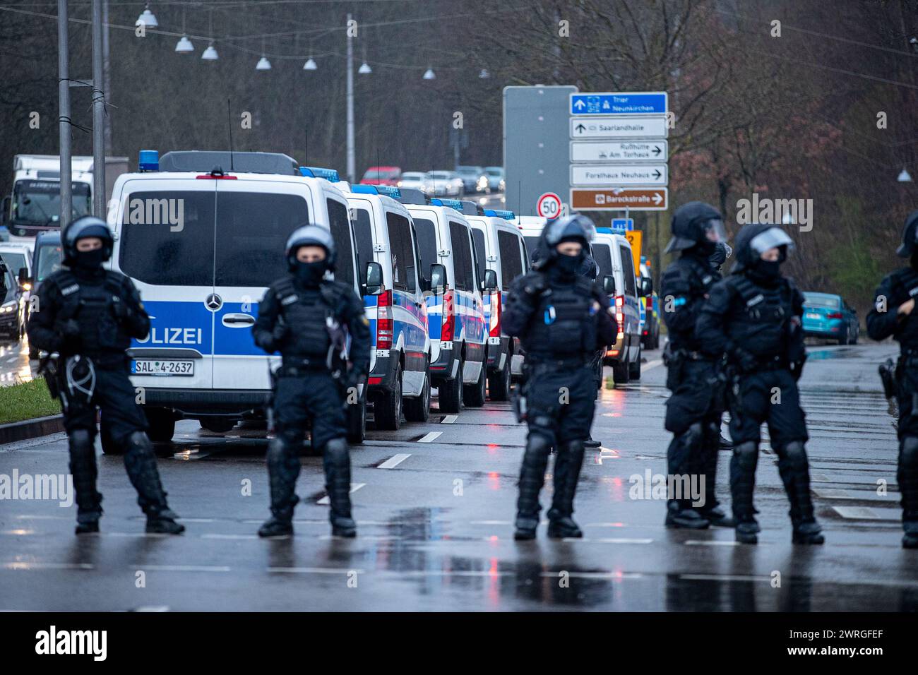 12 March 2024, Saarland, Saarbrücken: Soccer: DFB Cup, 1. FC ...
