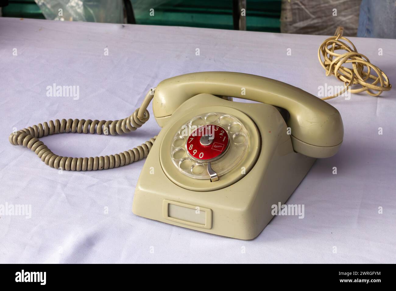 An old analog telephone Ericsson Stock Photo - Alamy