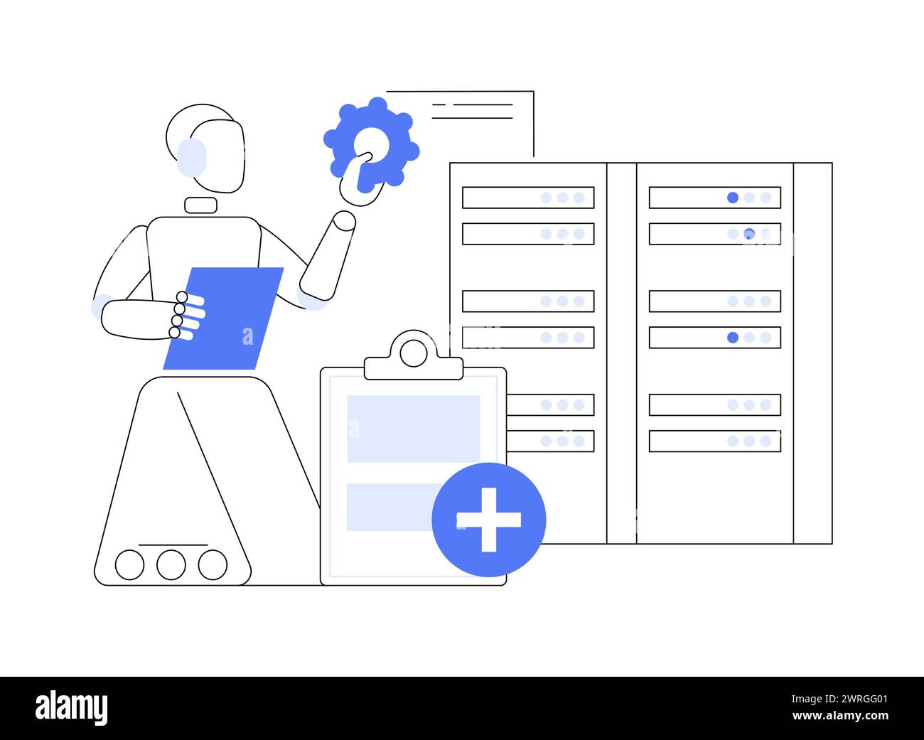 AI-Optimized Electronic Health Records abstract concept vector ...