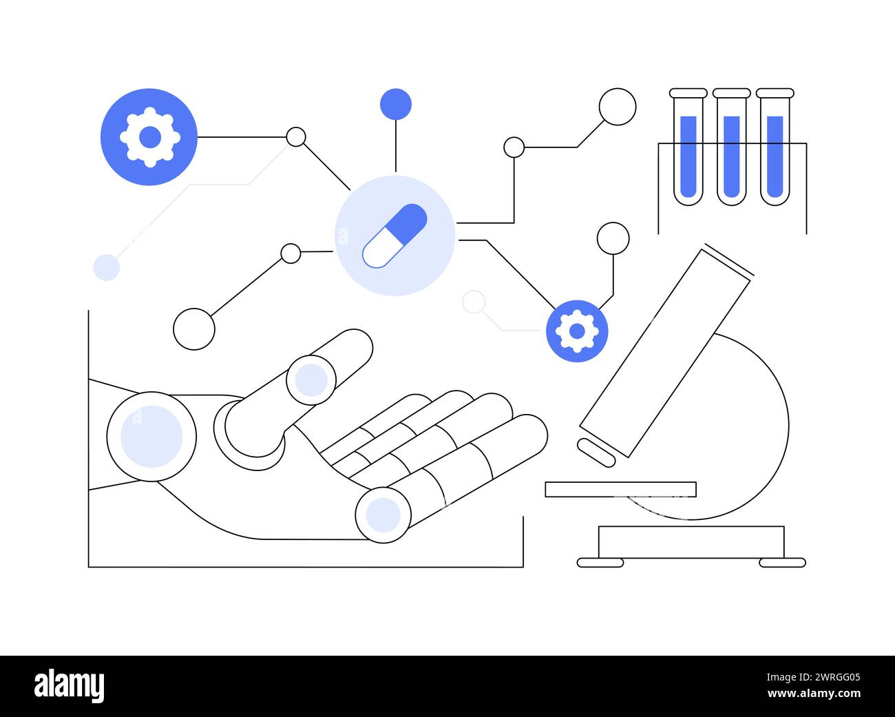 AI-Enhanced Drug Discovery abstract concept vector illustration Stock ... AI-Enhanced Drug Discovery abstract concept vector illustration Stock ...